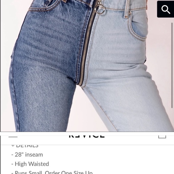 REVICE | Jeans | Nwt Revice Denim Yin Yang Zip Split Jeans | Poshmark